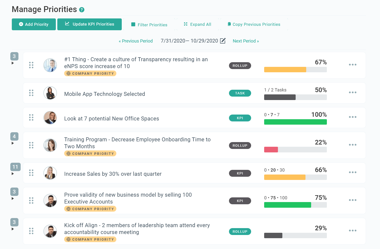 Company goal setting & tracking software to align your team | Align